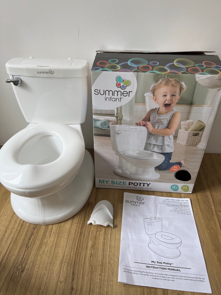 Summer infant white toilet training potty, Babies & Kids, Bathing ...