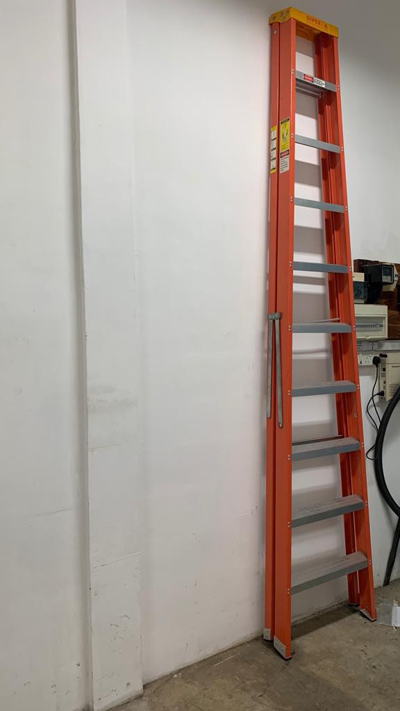 Super K Heavy Duty 10 Steps Fiberglass ladder, Furniture & Home Living ...