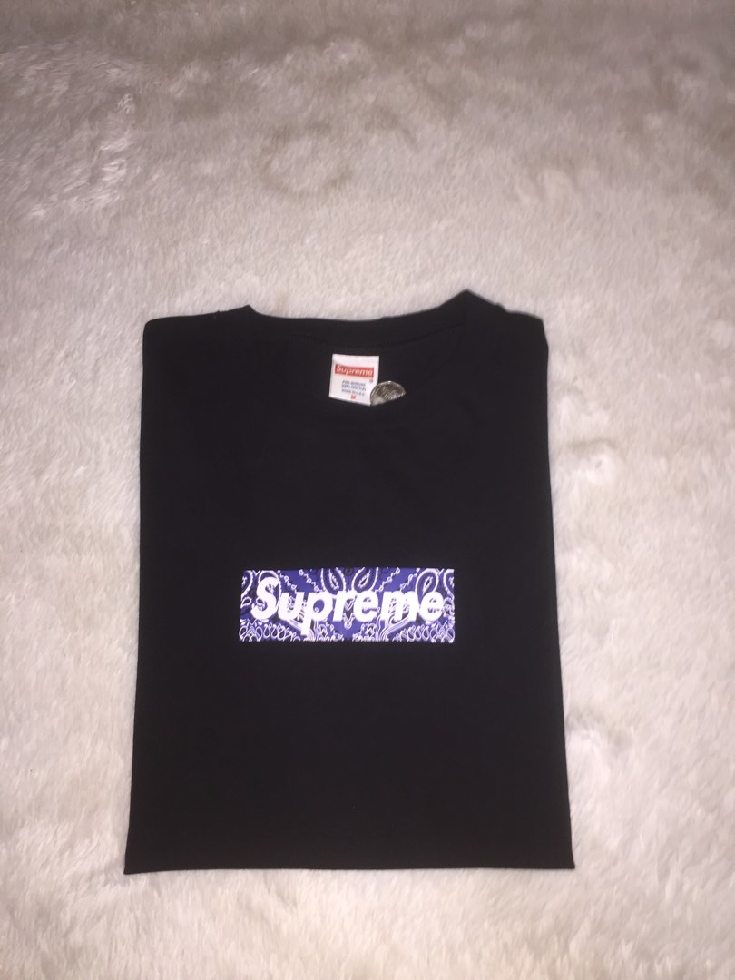SUPREME BOX LOGO BANDANA, Men's Fashion, Tops & Sets, Tshirts & Polo ...