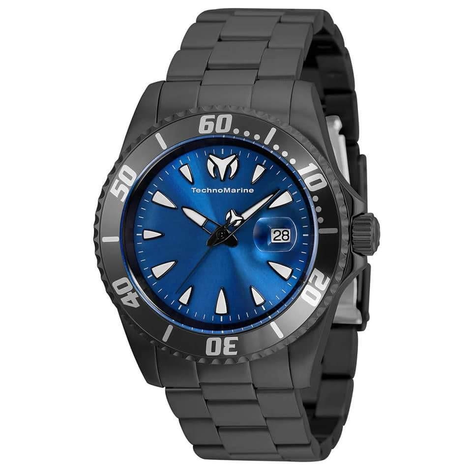 TECHNOMARINE Sea Manta Quartz Blue Dial Stainless Steel 42MM Men's ...