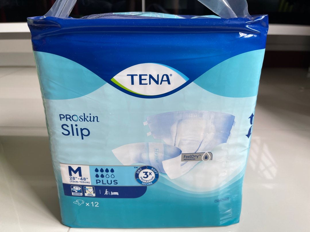 Tena Proskin Slip Plus adult diapers size M, Health & Nutrition, Medical Supplies & Tools on ...