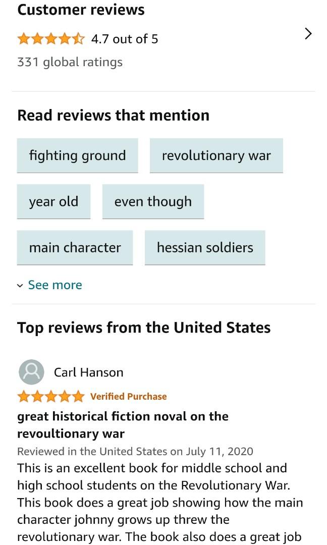THE FIGHTING GROUND by Avi (Living Book for History) on Carousell