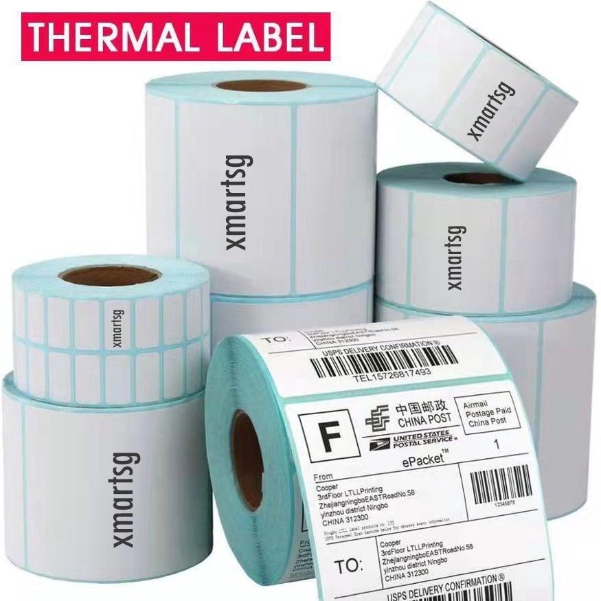 Thermal Label Sticker Paper Roll - Self Adhesive A6 and More for Zebra and TSC Thermal Printer ...