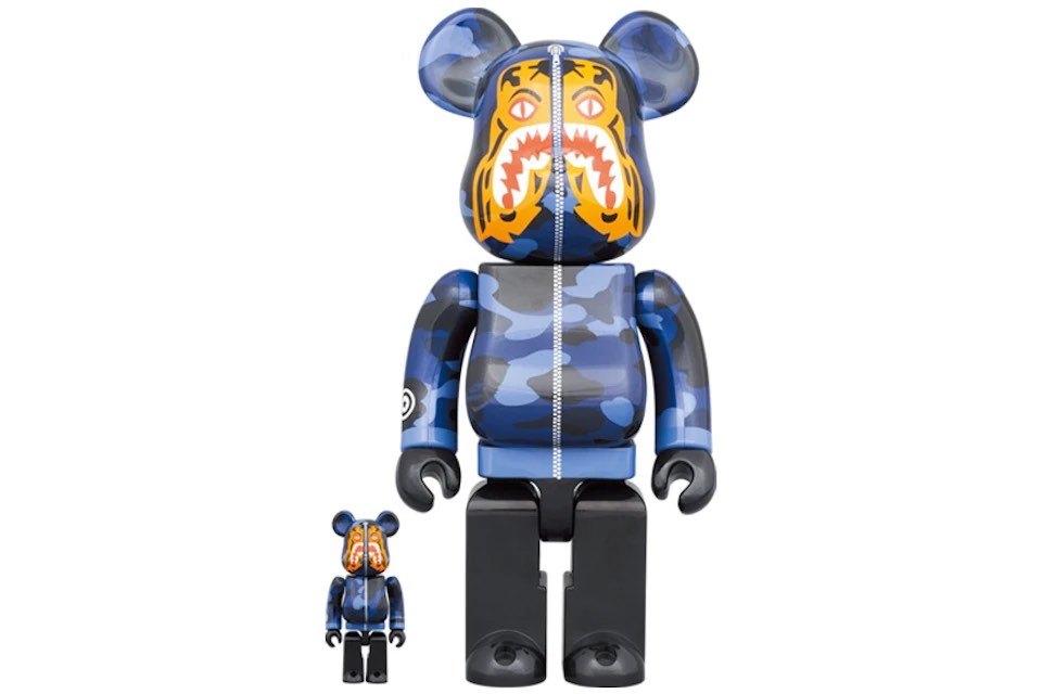 Tiger bape Bearbrick 400% + 100% READY STOCK bathing ape, Hobbies ...