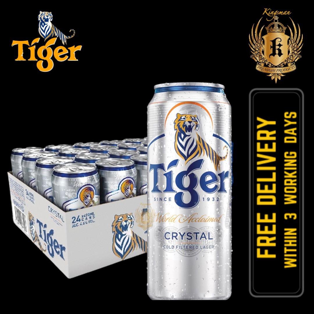 Tiger Crystal 24 x 490ml ( BBD: Aug 2023), Food & Drinks, Alcoholic ...
