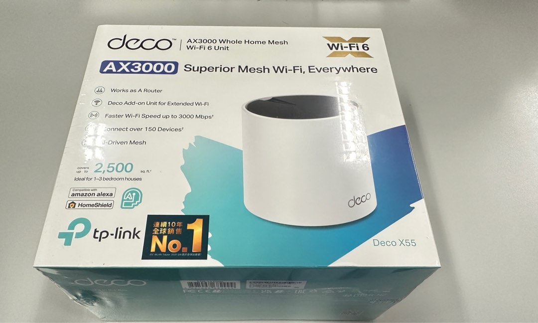 Tp-link Deco X55 AX 3000 Router (全新）, 電腦＆科技, 電腦周邊及配件, 電腦周邊產品 - Carousell