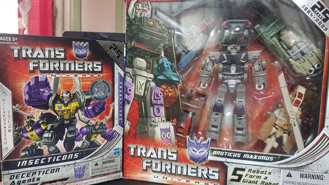 Transformers G1 Insecticons and Combaticons 25th Anniversary, Hobbies ...