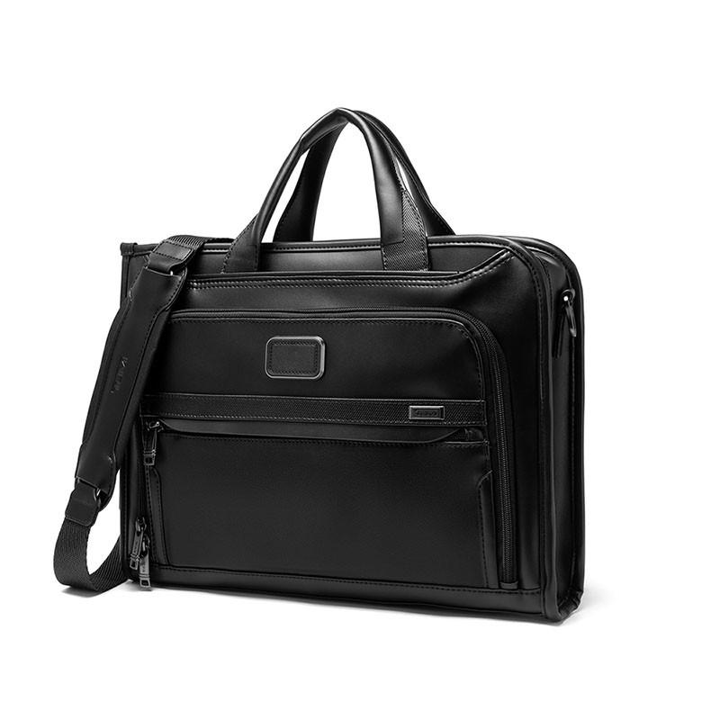TUMI ALPHA 3 MULTIFUNCTIONAL BRIEFCASE FULL LEATHER, Men's Fashion ...
