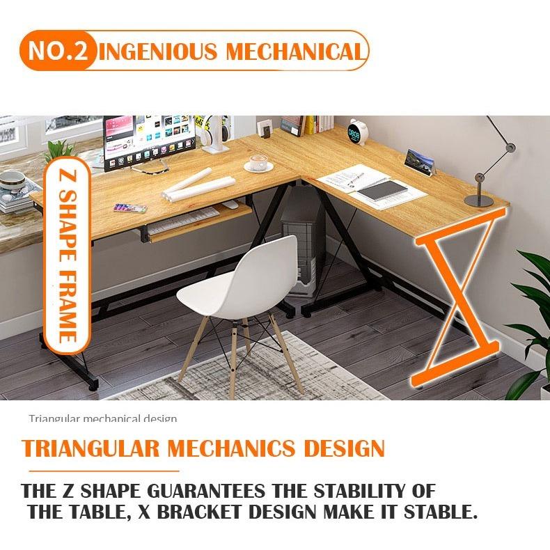 Type A Corner L Shape Computer Study Table MMZ1193, Furniture & Home ...