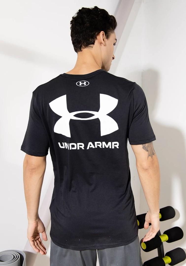 Under Armour Triple Stack Logo Shirt, Men's Fashion, Tops & Sets ...