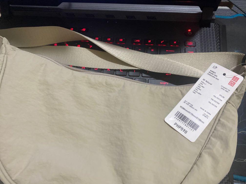 Uniqlo Beige Dumpling Bag, Women's Fashion, Bags & Wallets, Shoulder ...