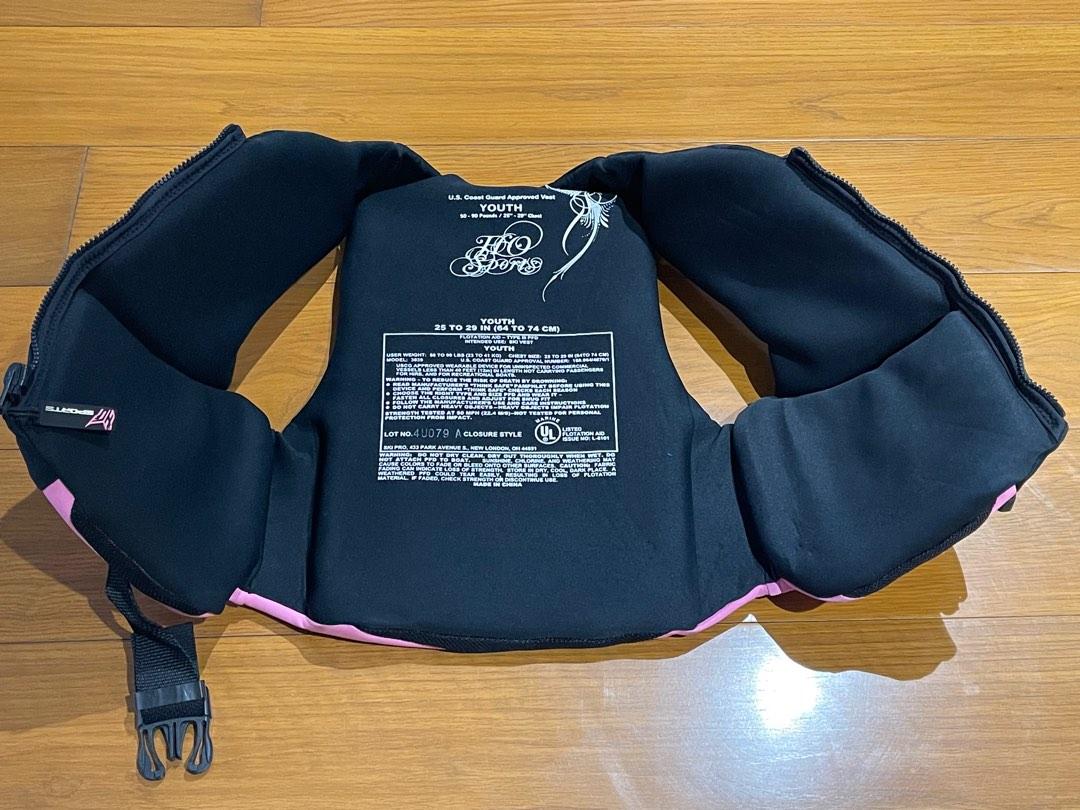 US Coast Guard Approved Pink Swimming Vest Floatation Device for Kids ...