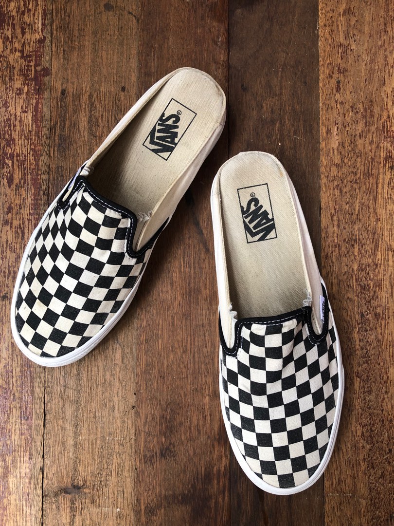 Vans Checkerboard Mule, Men's Fashion, Footwear, Sneakers on Carousell