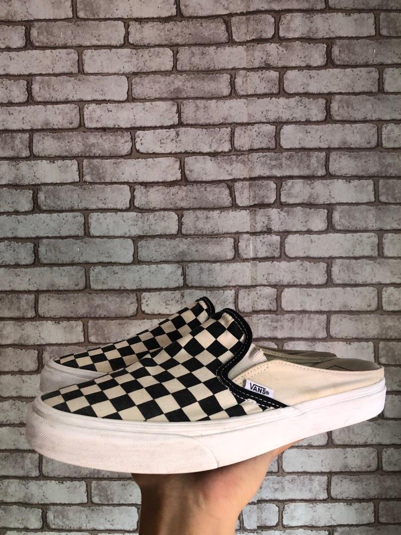 Vans Checkerboard Mule, Men's Fashion, Footwear, Sneakers on Carousell