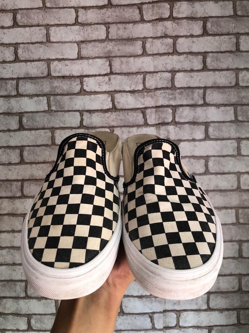 Vans Checkerboard Mule, Men's Fashion, Footwear, Sneakers on Carousell