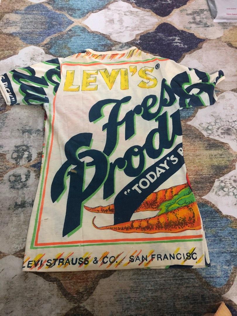vintage 70s levis fresh food t-shirt, Men's Fashion, Activewear on Carousell