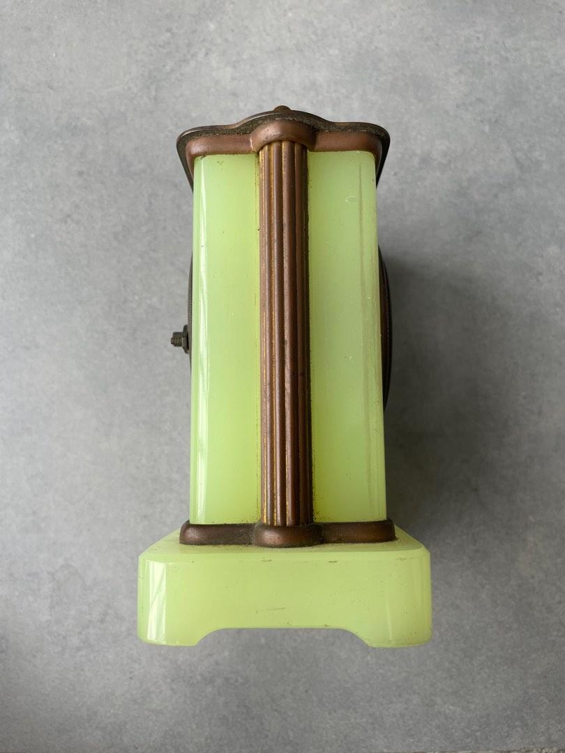 Vintage Antique Jade Clock, Furniture & Home Living, Home Decor, Clocks ...