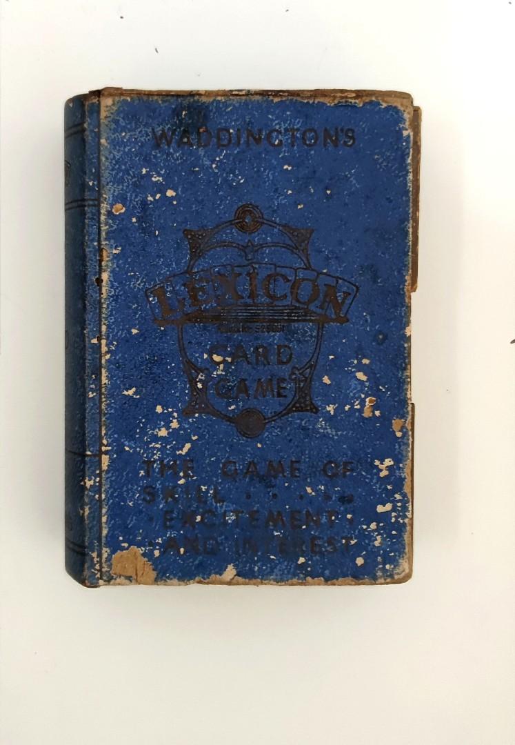 Vintage Waddington Lexicon Playing Card Game (First Copyright 1935 ...