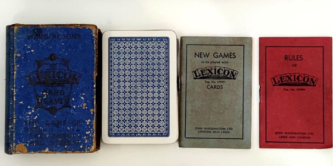 Vintage Waddington Lexicon Playing Card Game (First Copyright 1935 ...
