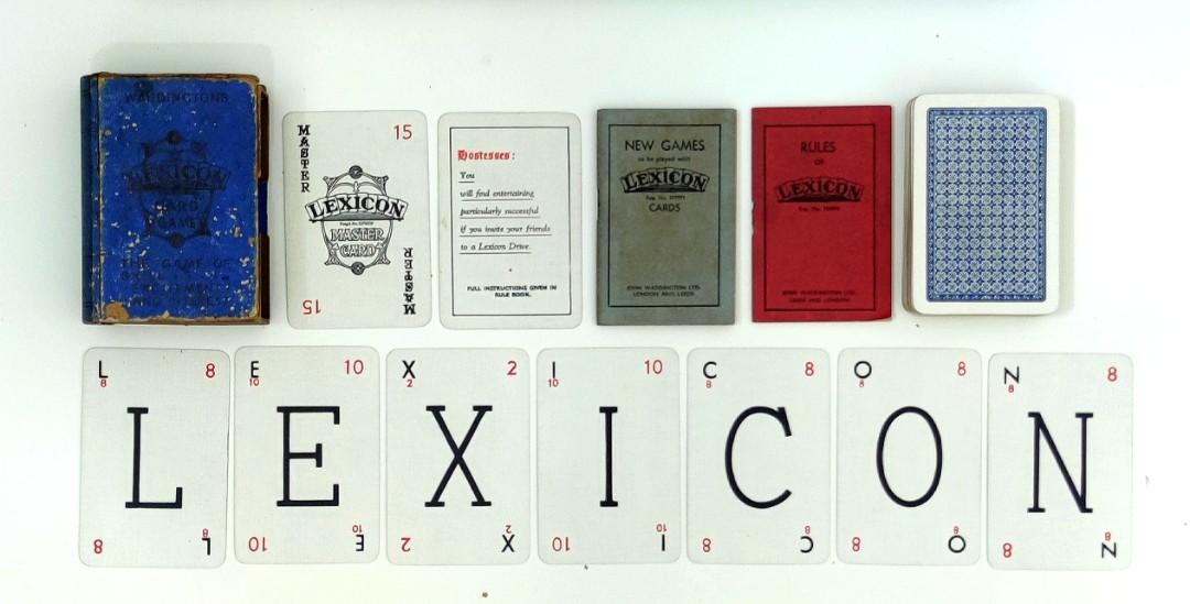 Vintage Waddington Lexicon Playing Card Game (First Copyright 1935 ...