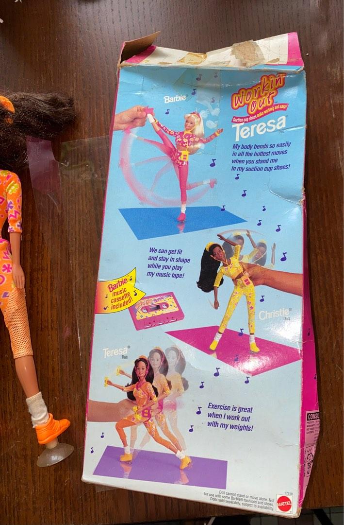 1994 Super talk barbie & Workin'out Teresa Barbie Doll by Mattel 1996 ...