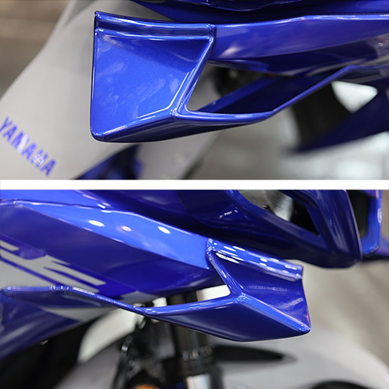 Yamaha R3 R25 side racing spoiler wing winglet wings winglets blue ...
