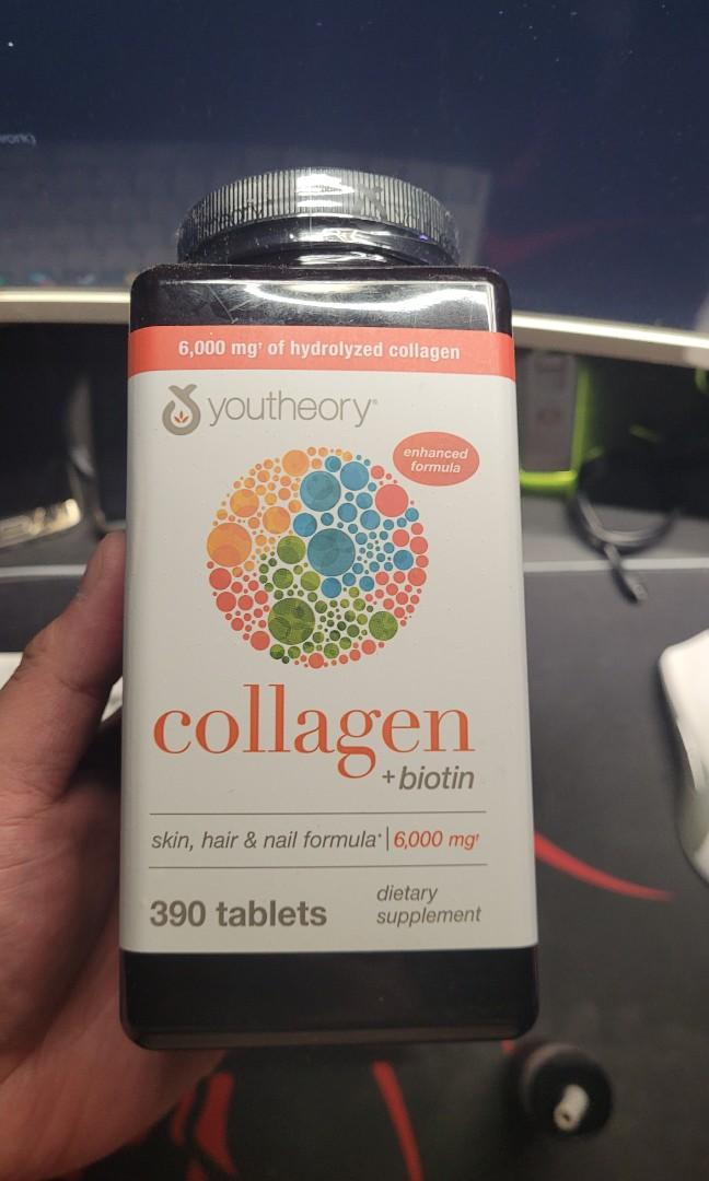 YouTheory Collagen 390 tablets, Health & Nutrition, Health Supplements ...
