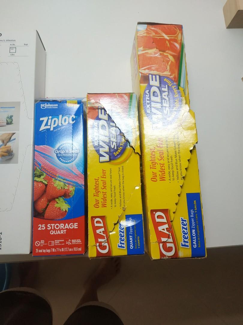 Ziploc / GLAD / IKEA ISTAD Zipper bags, Furniture & Home Living ...