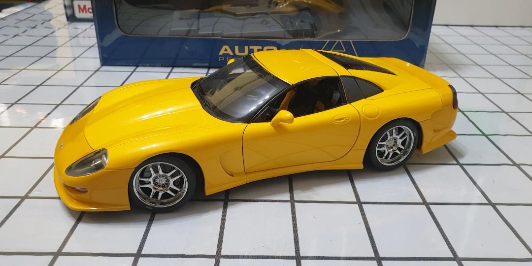 1/18 Autoart Callaway C12 Yellow, Hobbies & Toys, Toys & Games on Carousell