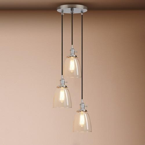 [1216] Pathson Industrial Modern Vintage Edison Triple Pendant Lights ...