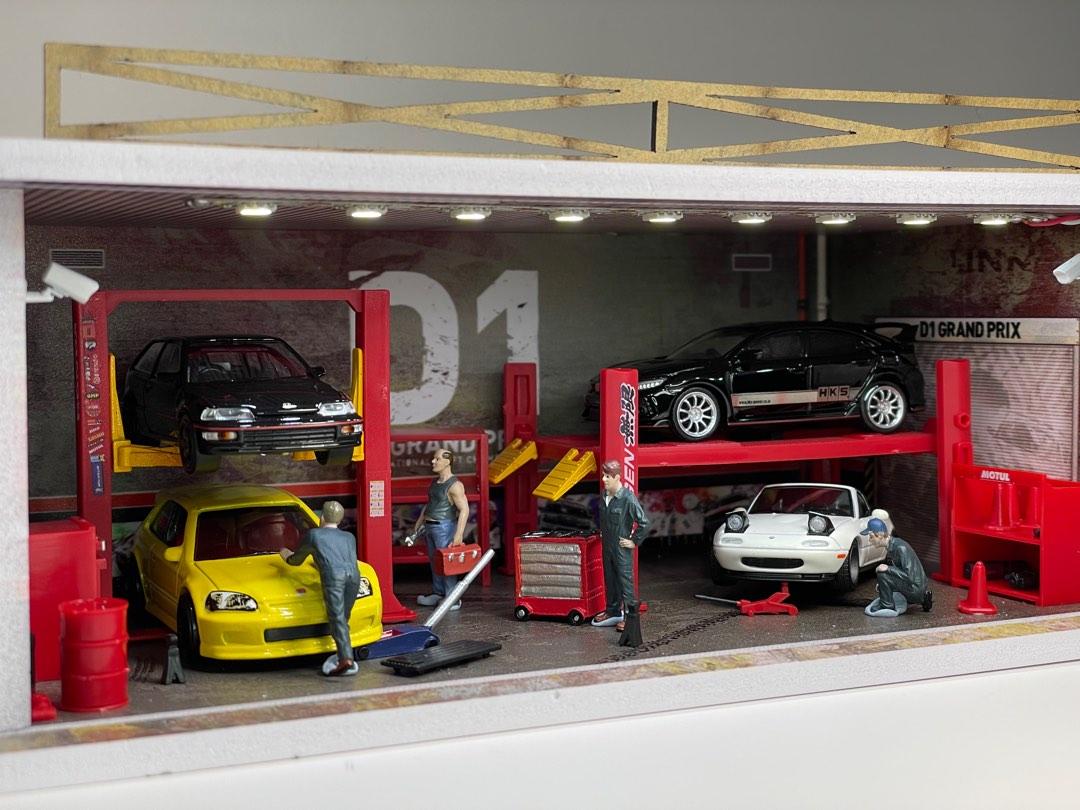 1:64 car garage set car not included, Hobbies & Toys, Toys & Games on ...