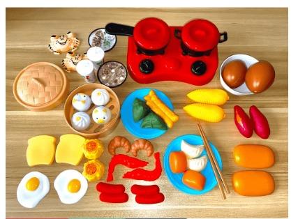 50pcs Dim Sum Food Toy for Kids Pretend Play IBG1925, Hobbies & Toys ...