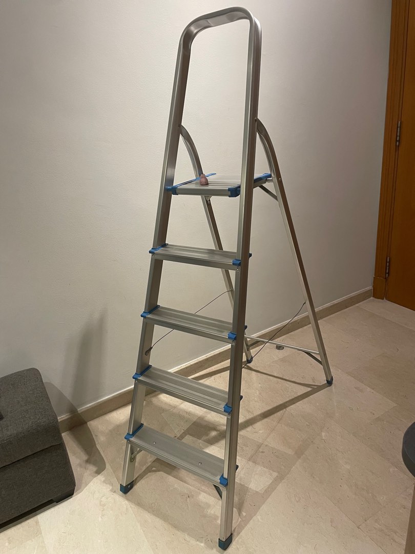 5 step ladder (1.7m), Furniture & Home Living, Home Improvement ...