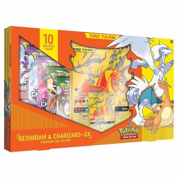 (1 set) 現貨 全新 Pokemon PTCG Tag Team Reshiram & Charizard GX Premium ...