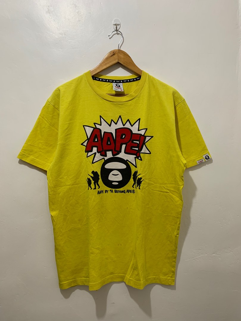 Aape by bathing ape, Men's Fashion, Tops & Sets, Tshirts & Polo Shirts on Carousell