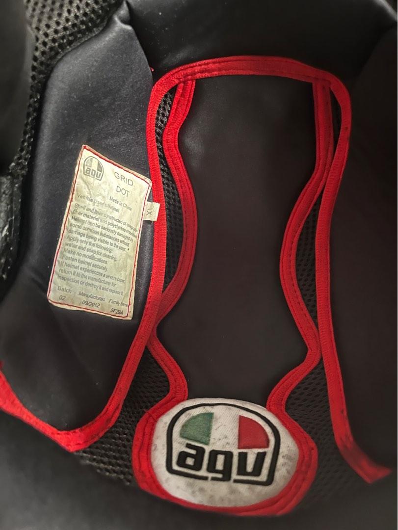 Agv Grid Solid Black Full Face, Motorcycles, Motorcycle Apparel on ...