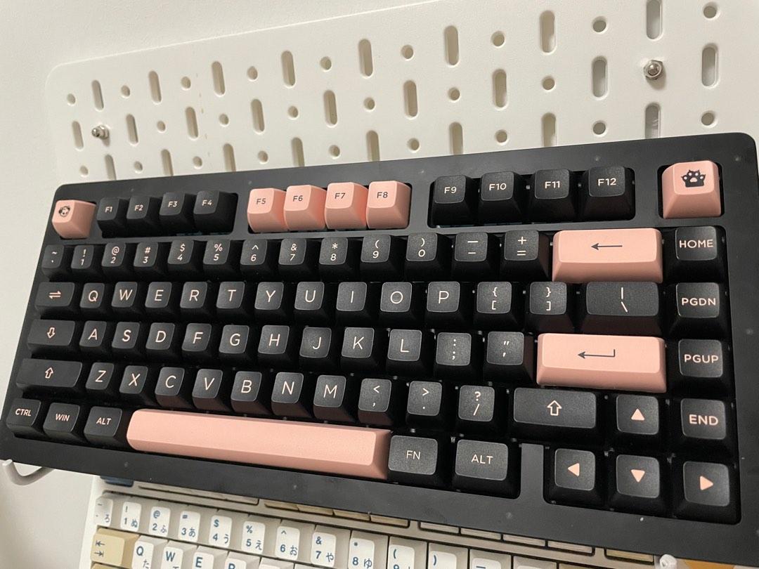 Akko ASA BOW Keycap Set/ Black & Pink (English version), Computers ...