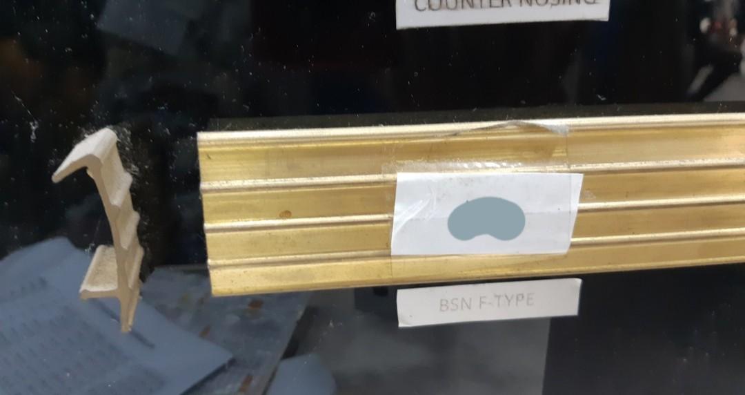 Aluminum ALUMINIUM Brass Bronze ANTI NON SLIP STAIR EDGE NOSING TRIM ...