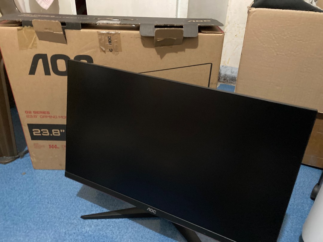 AOC 24G2E 144hz IPS panel 4 months used, Computers & Tech, Parts ...