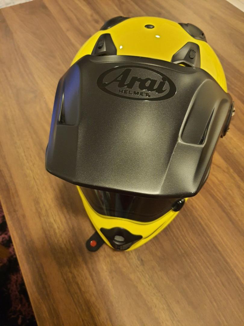 Arai Tour Cross X3 Helmet - Yellow, Motorbikes on Carousell