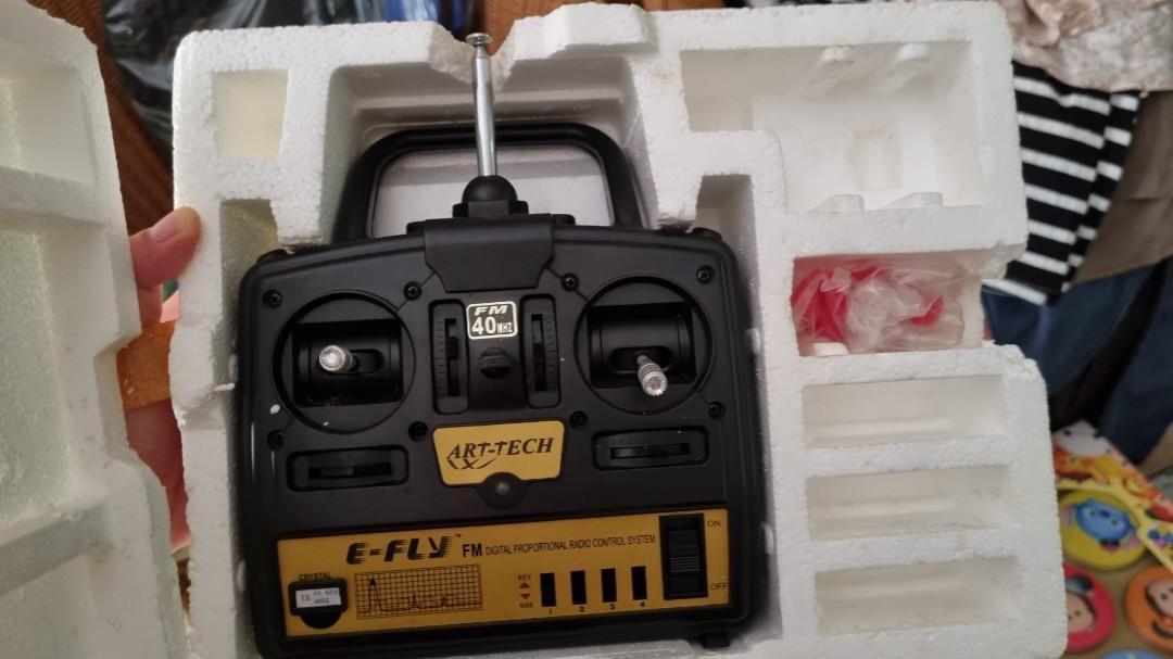 Art-Tech E-Fly RC Plane Remote 40MHz, Hobbies & Toys, Toys & Games on Carousell