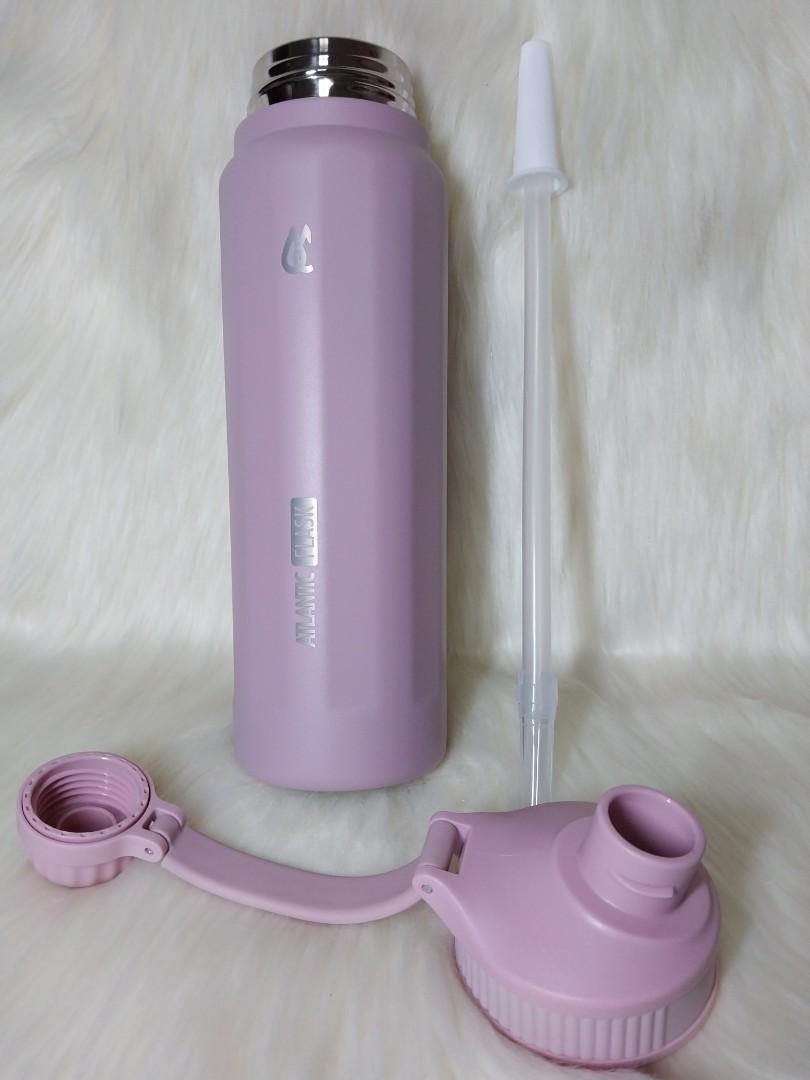 ATLANTIC FLASK ORIGINAL Stainless Steel Water BottleTumbler with Straw ...