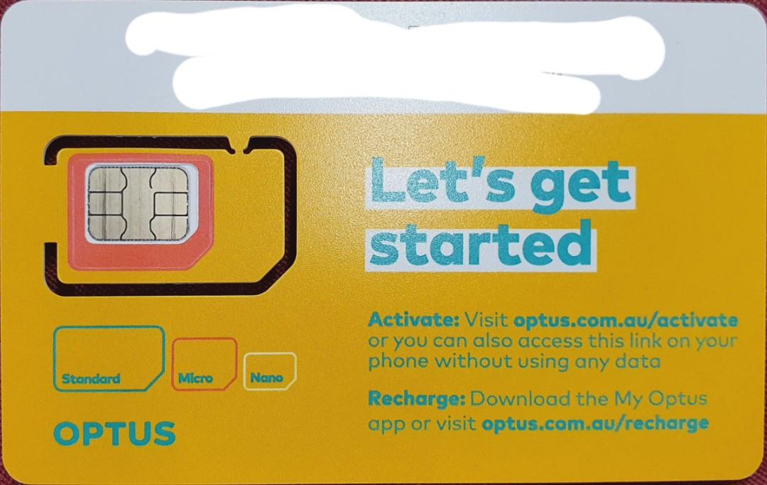Australia sim card (Optus), Mobile Phones & Gadgets, Mobile & Gadget ...