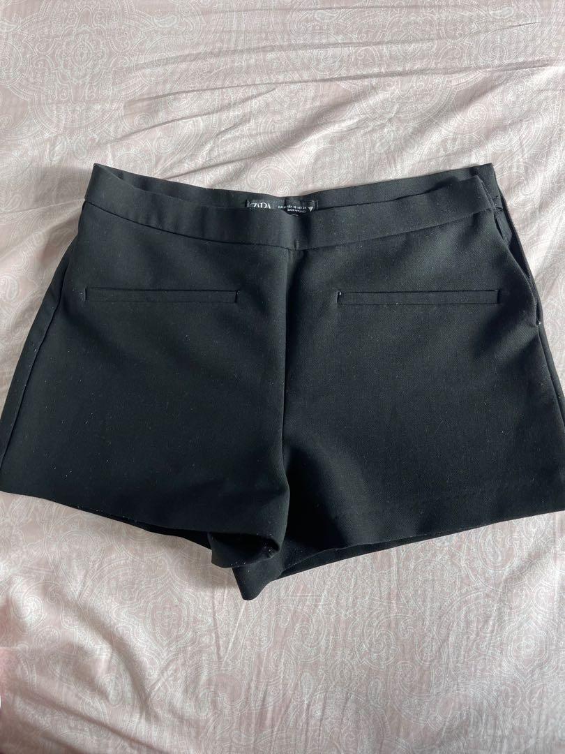 Authentic Zara Black Shorts, Women's Fashion, Bottoms, Shorts on Carousell