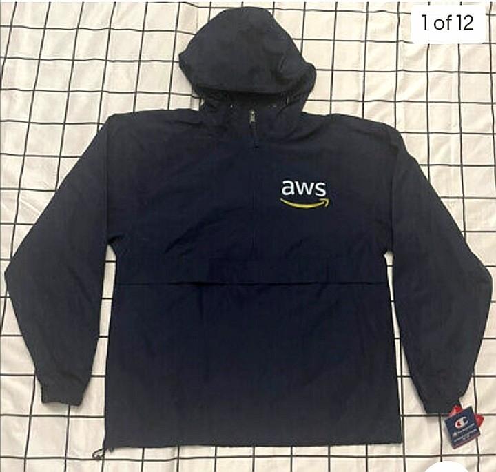 AWS Men Rain Jacket Navy Blue (L size), Men's Fashion, Coats, Jackets ...