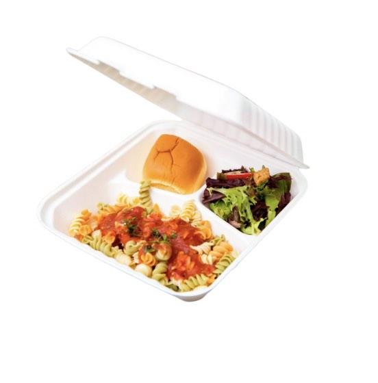 Bagasse Bento Compartment Box, Furniture & Home Living, Kitchenware ...