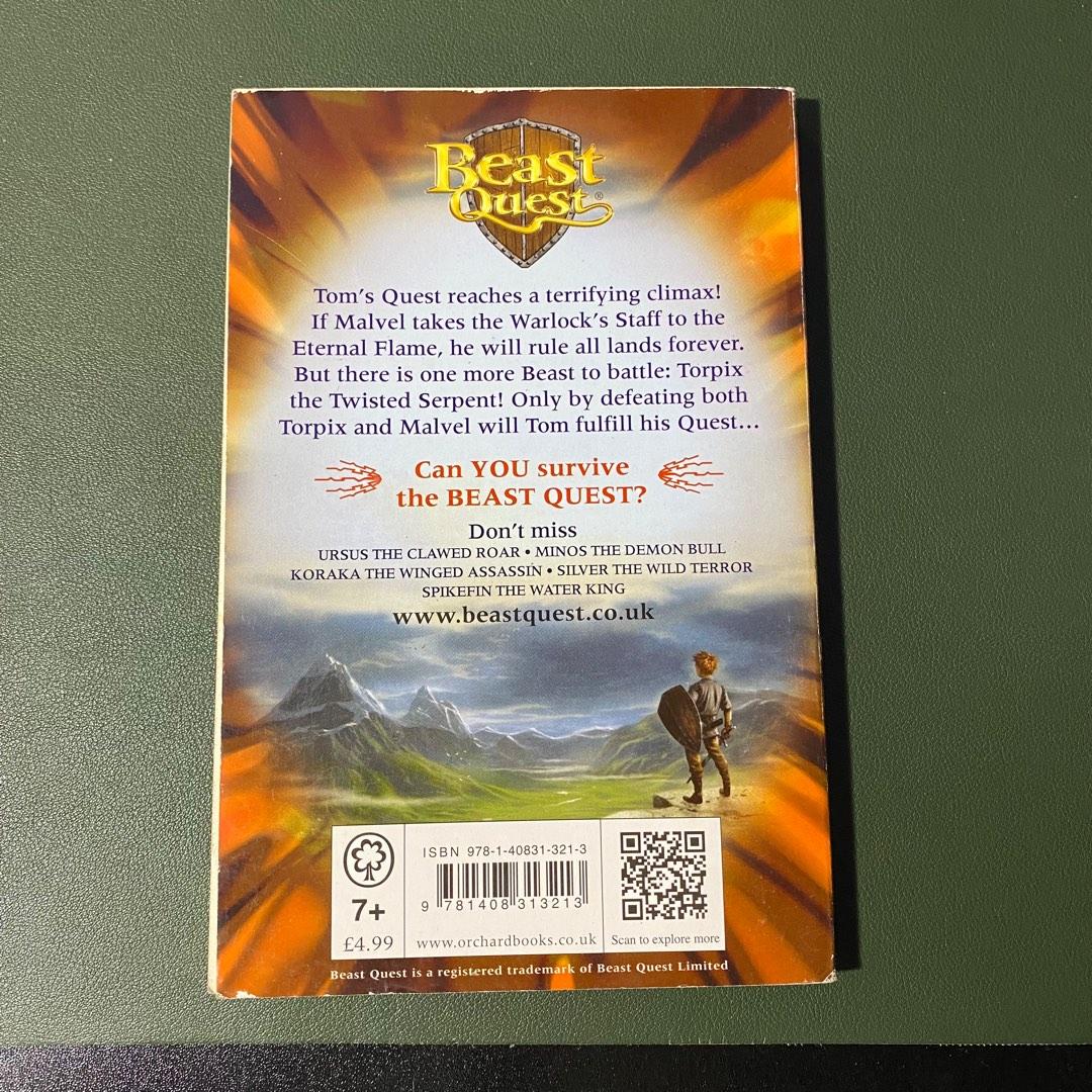 Beast Quest: Torpix (The Twisting Serpent), Hobbies & Toys, Books ...