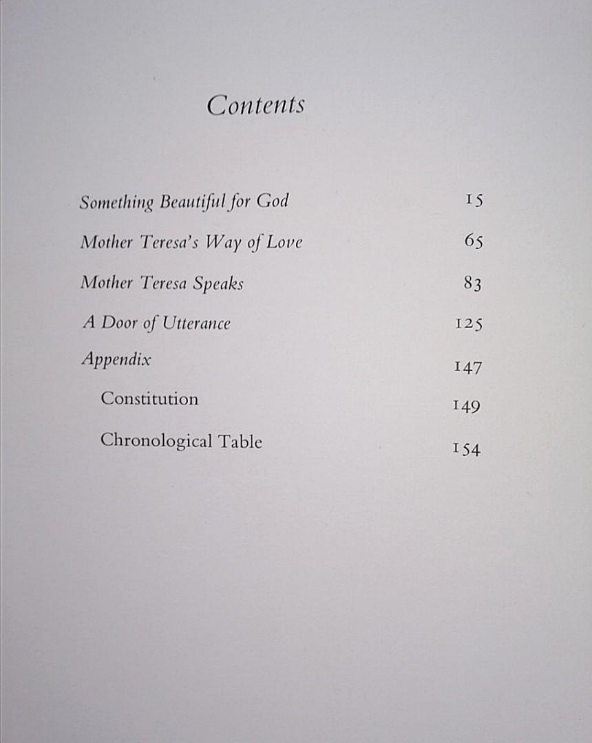 BOOK - SOMETHING BEAUTIFUL FOR GOD MOTHER TERESA OF CALCUTTA - MALCOLM ...