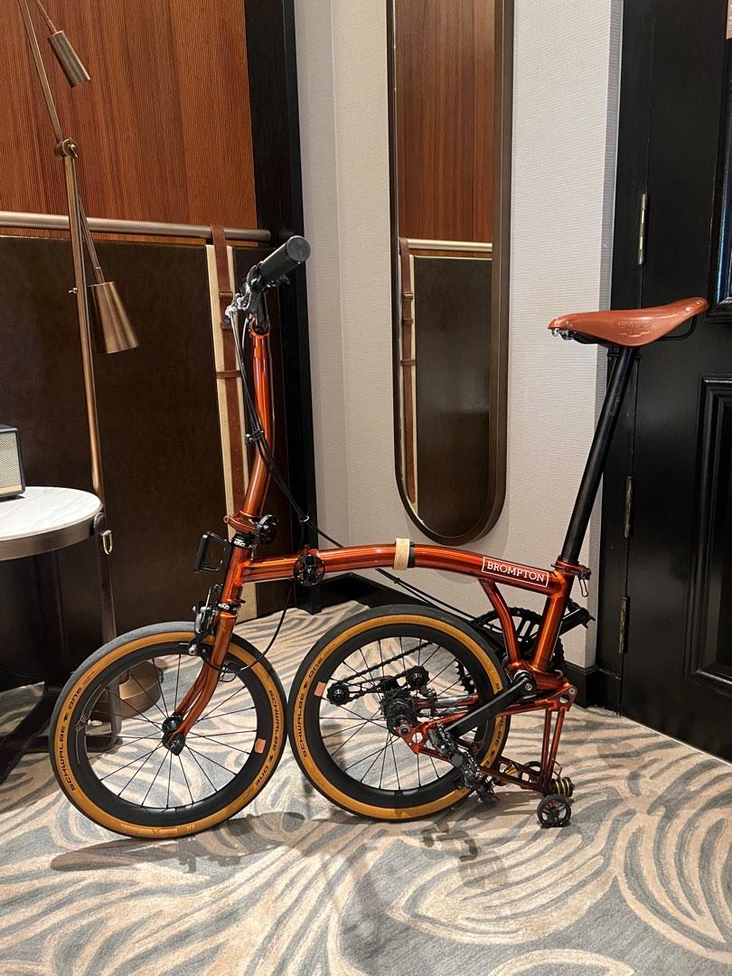Rare Brompton full flame lacquer (external 3 speeds gear), Sports ...
