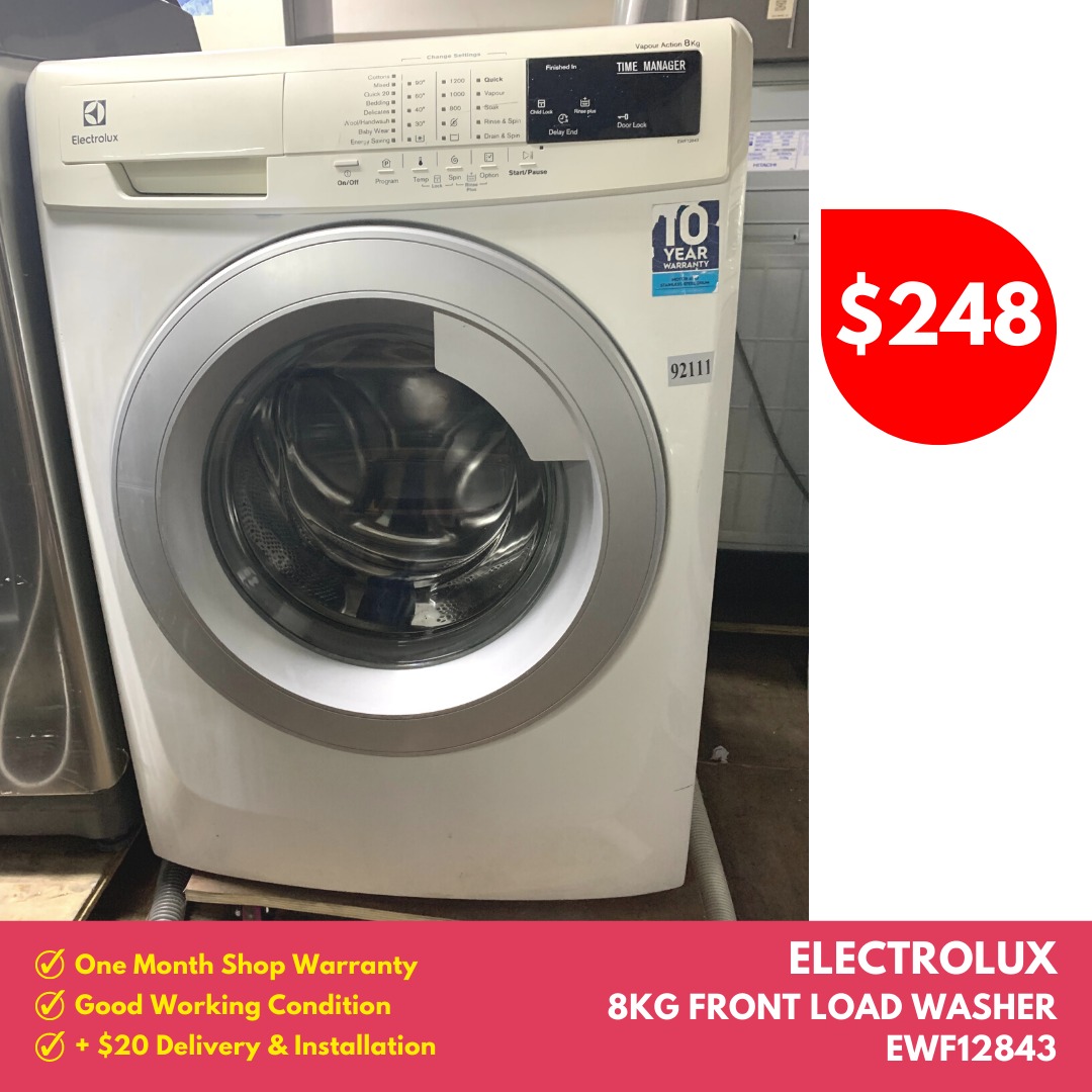 BUY NOW! ELECTROLUX 8kg Front Load Washer_EWF12843 (92111), TV & Home ...